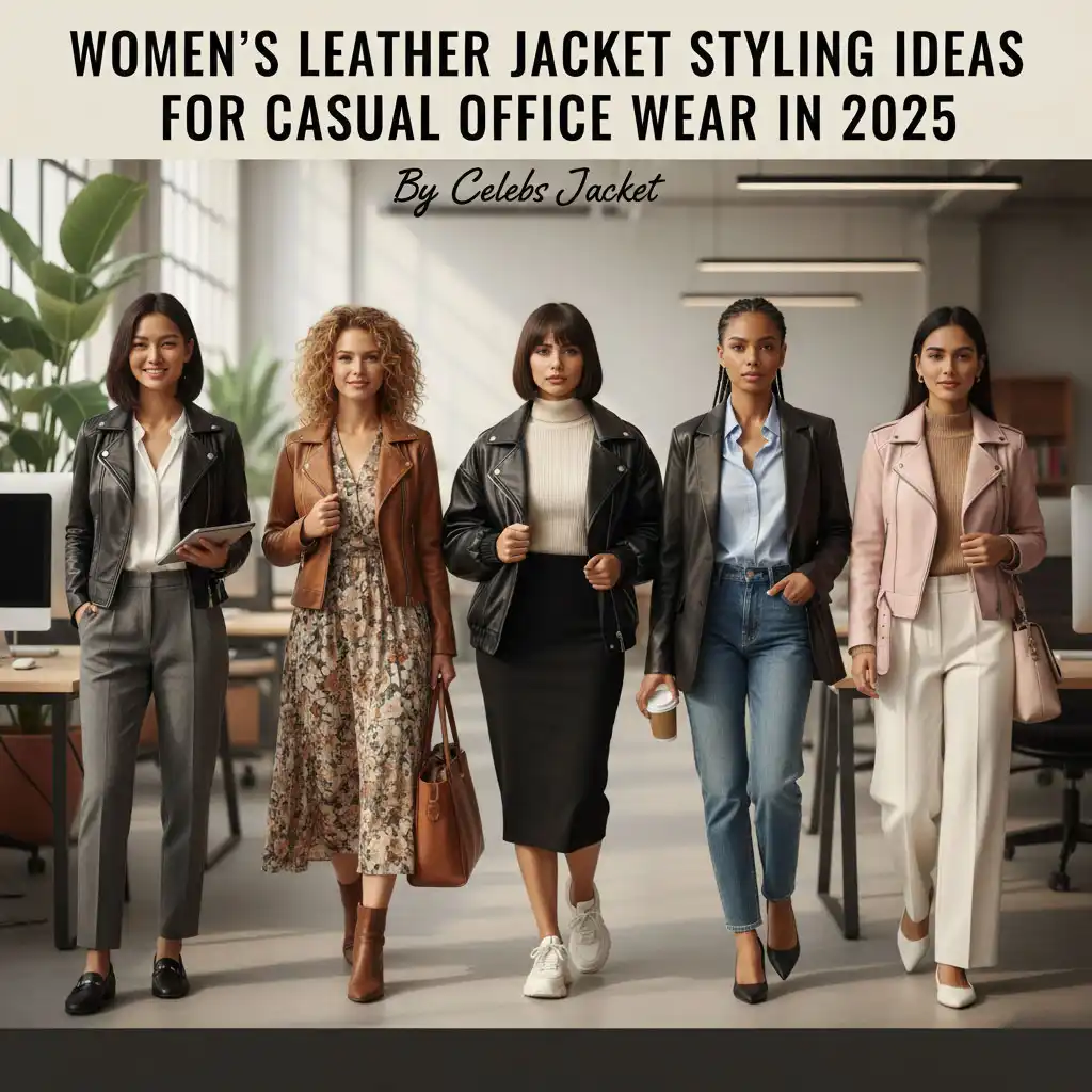 Women’s Leather Jacket Styling Ideas for Casual Office Wear in 2025 ...